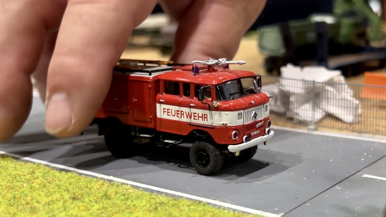 Micro RC modely hasičských aut, bagrů, kamionů. Vše plně funkční | Stream